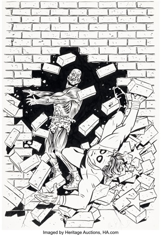 Mike Allred Wizard the Comics Magazine Madman Cover Original Art Wizard ...