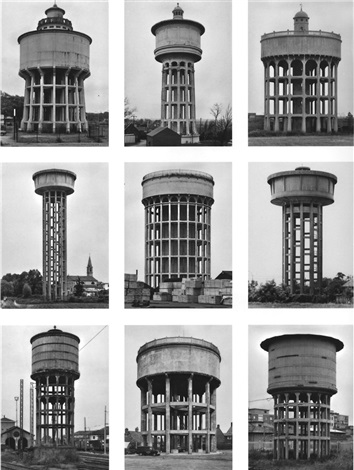 Typology Watertowers by Bernd and Hilla Becher on artnet