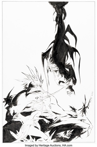 Jae Lee Batman The Maxx Arkham Dreams 1 Variant Cover Original Art ...