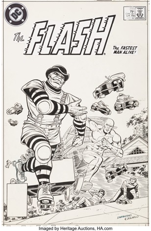 Carmine Infantino and Mike DeCarlo The Flash 333 Unused Cover Original ...