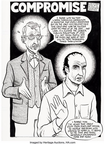 Joe Sacco American Splendor Music Comics Complete 1-Page Story Original ...