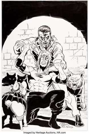 Ron Lim and Paul Abrams Badger 44 Cover Original Art First, 1989 by Ron ...