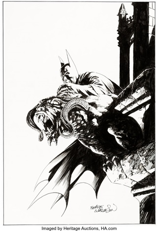 Bernie Wrightson - Batman Illustration Original Art undated by Bernie ...