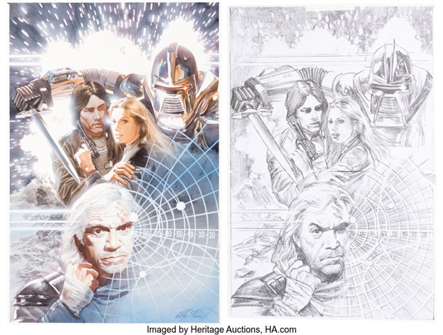 Alex Ross Battlestar Galactica 4 Cover Original Art Dynamite ...
