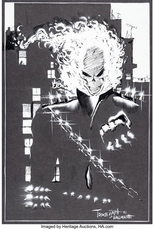 Mark Texeira and Jimmy Palmiotti Ghost Rider Resurrected Pin-Up ...