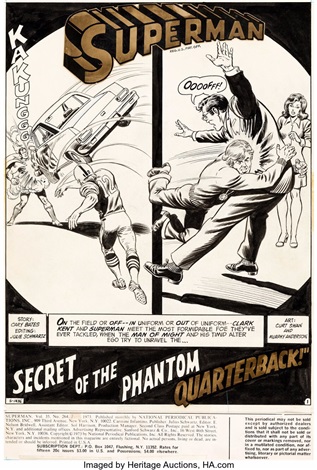 Curt Swan and Murphy Anderson Superman 264 Splash Story Page 1 Original ...