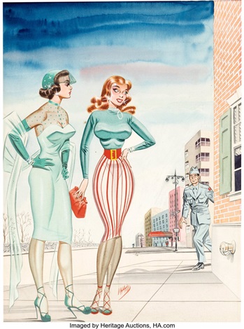 Bill Ward Comedy March-1953 Cover Painting Illustration Original Art ...