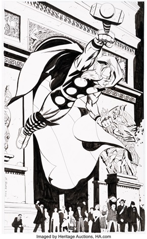 Steve Rude - Thor Poster Original Art Marvel, 2001 by Steve Rude on artnet