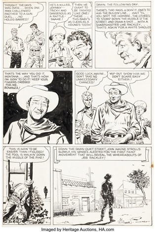 Al Williamson and Frank Frazetta John Wayne Adventure Comics 2 Story ...