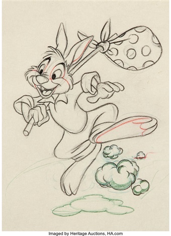 Song of the South Brer Rabbit Animation Drawing Walt Disney, 1946 by ...