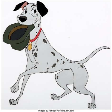 101 Dalmatians Pongo Production Cel Walt Disney, 1961 by Walt Disney ...