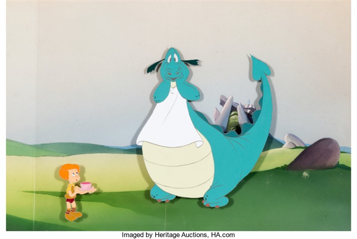 The Reluctant Dragon Production Background with Color Model and ...