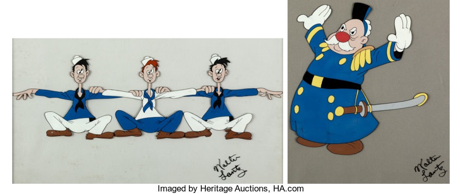 Salt Water Daffy Production Cels Group of 2 Walter Lantz, 1941 ...