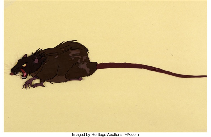 Lady and the Tramp Wood Pile Rat ProductionColor Model Cel Walt Disney ...