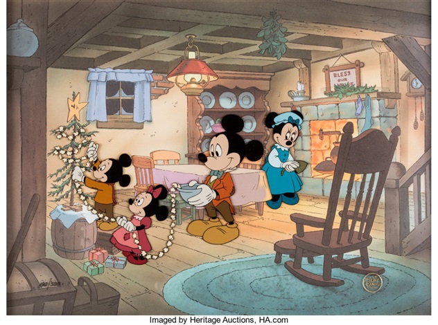 Mickeys Christmas Carol Mickey Mouse and Bob Cratchit Limited Edition ...