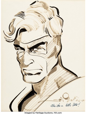 Walt Simonson - Manhunter Illustration Original Art 1977 by Walt ...