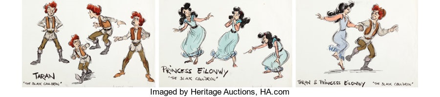 The Black Cauldron Eilonwy And Taran