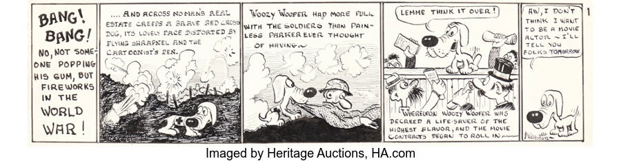 Basil Wolverton Woozy Woofer Comic Strip Unpublished Pilot Episode 1 ...