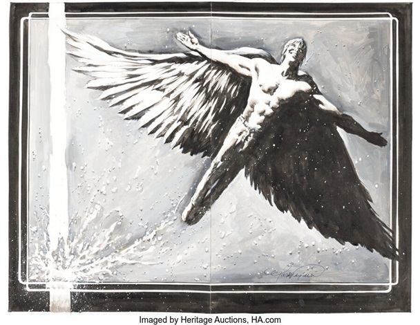 Mark Texeira The Sentry X-Men 1 Double Splash Page 4-5 Original Art ...