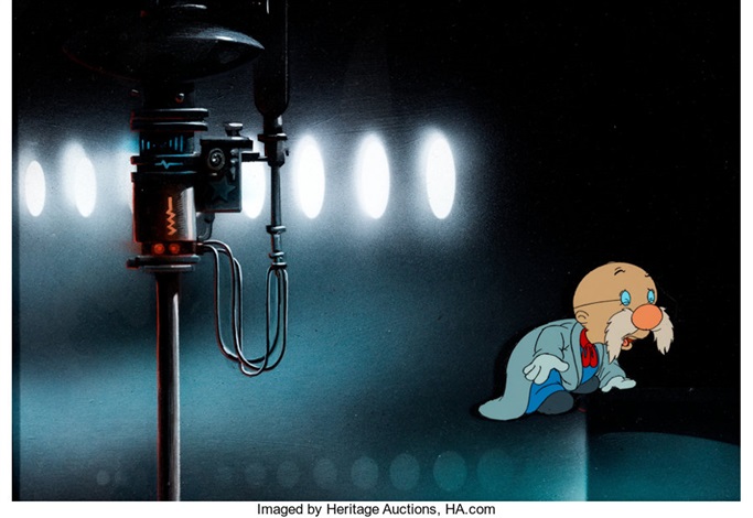 Cool World Doc Whiskers Production Cel and Master Production Background ...