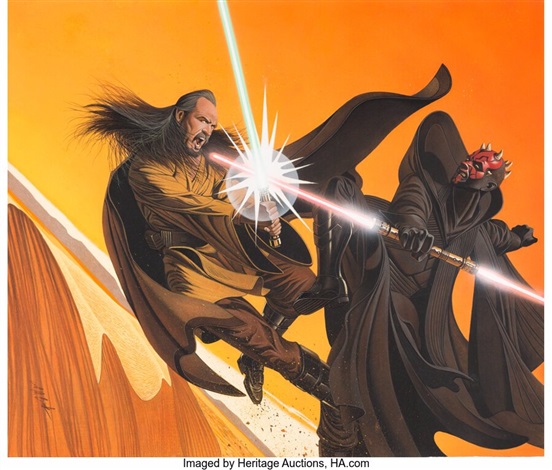 David Michael Beck - Star Wars Qui-Gon Jinn and Darth Maul Commission ...