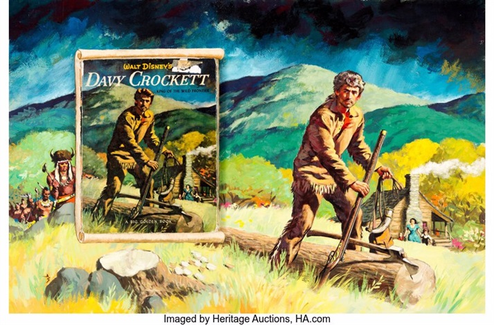 Davy Crockett King of the Wild Frontier Big Golden Book Wraparound ...