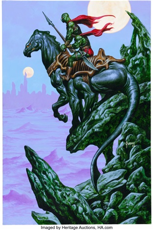 Joe Jusko Warlord of Mars 29 Cover Original Art Dynamite Entertainment ...