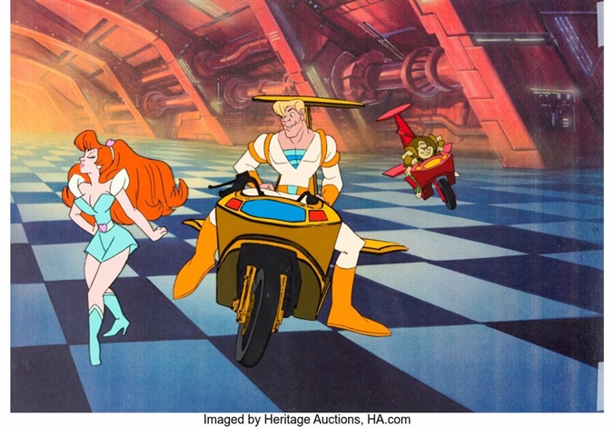 Space Ace Ace and Kimberly Production Cel Setup Don Bluth, 1983 by Don ...