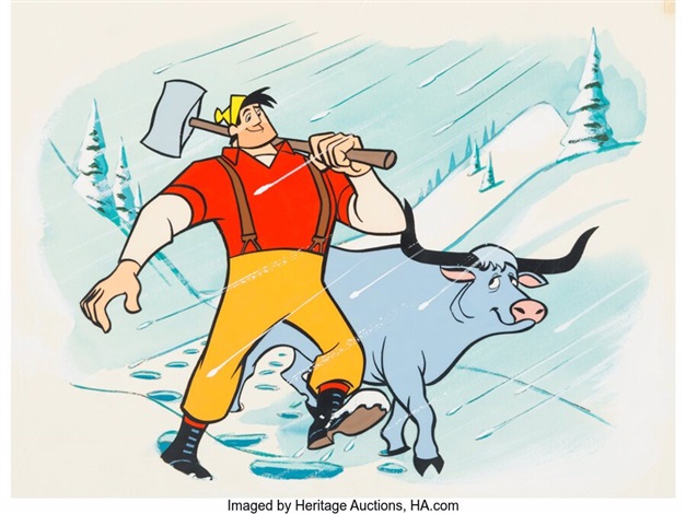 Walt Disney Parade Vol. 2 Paul Bunyan Illustration Original Art Walt ...