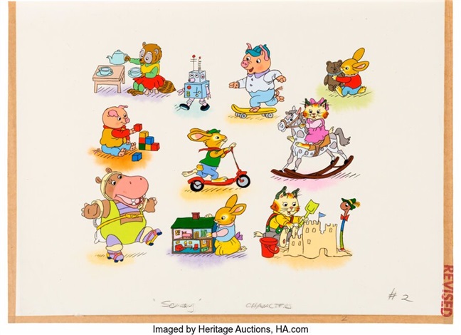 The Busy World of Richard Scarry Color Model Cel Paramount, c. 1994-97 ...