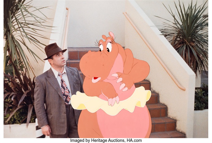 Who Framed Roger Rabbit Hyacinth Hippo Production Cel Setup Walt ...