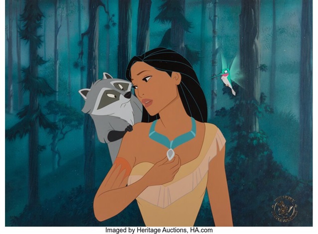 Pocahontas Flit, Meeko and Pocahontas Employee Cel 320 Walt Disney ...