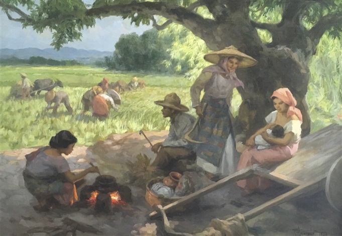 Under the Mango Tree by Fernando Amorsolo on artnet