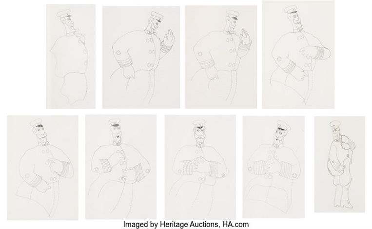 The Beatles Yellow Submarine Captain Fred Animation Drawings Sequence ...