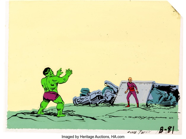 The Marvel Superheroes Show Incredible Hulk and Metal Master Villain ...