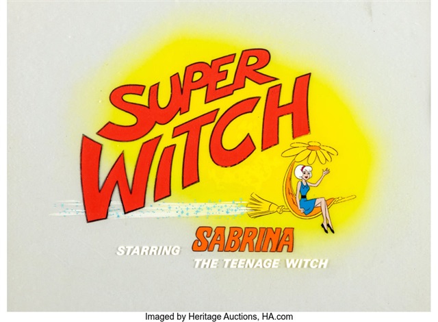 Sabrina, Super Witch Bumper Cel Setup and Animation Drawing Filmation ...