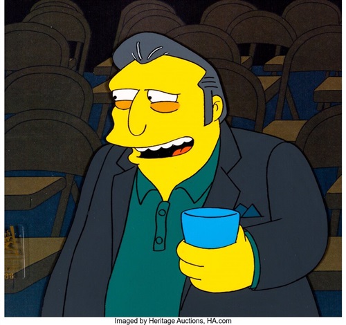 The Simpsons The Homer They Fall Fat Tony Production Cel Fox, 1996 by ...