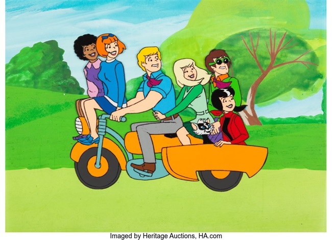 Josie And The Pussycats Production Cel And Master Background Hanna