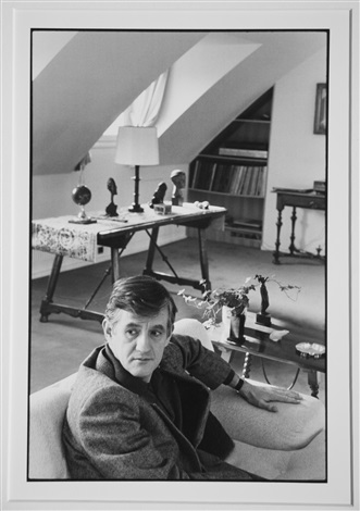James Lord in the Salon of his Parisian Apartment by Henri Cartier ...
