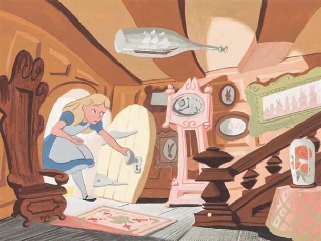 Alice in Wonderland Alice and White Rabbits House Interior ConceptColor ...
