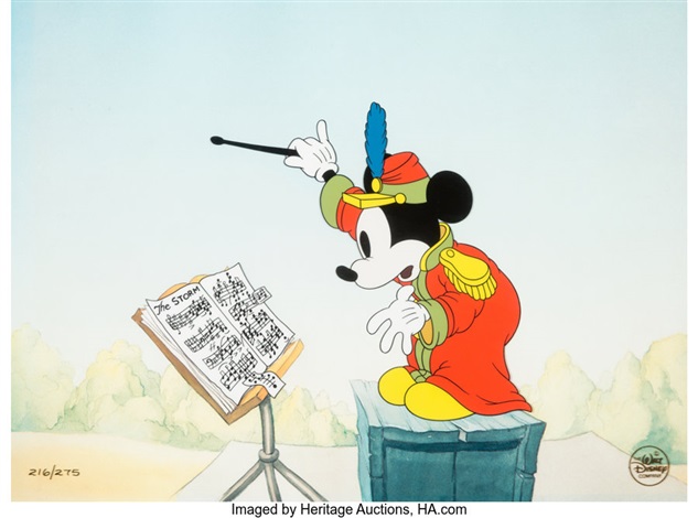 The Band Concert Mickey Mouse Limited Edition Cel 216275 Walt Disney ...