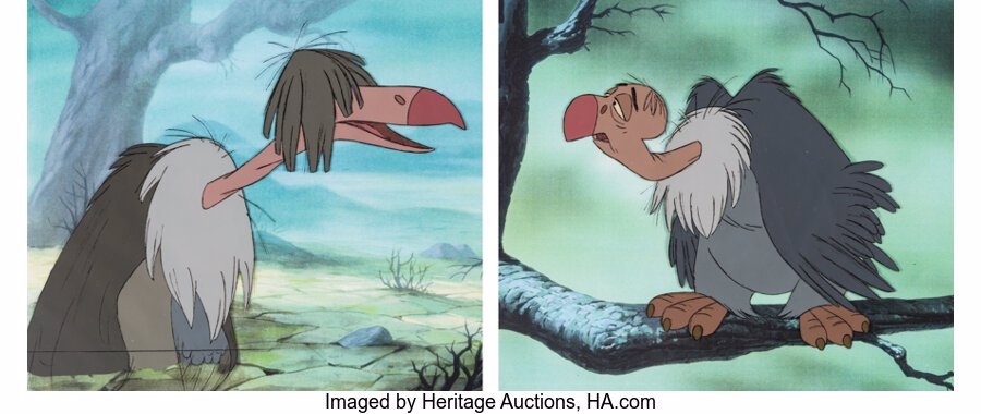 The Jungle Book Buzzy and Dizzy Production Cel Group of 2 Walt Disney ...
