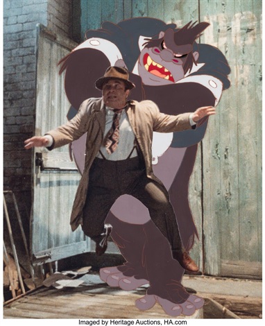 Who Framed Roger Rabbit Gorilla Bouncer Production Cel Setup Walt ...